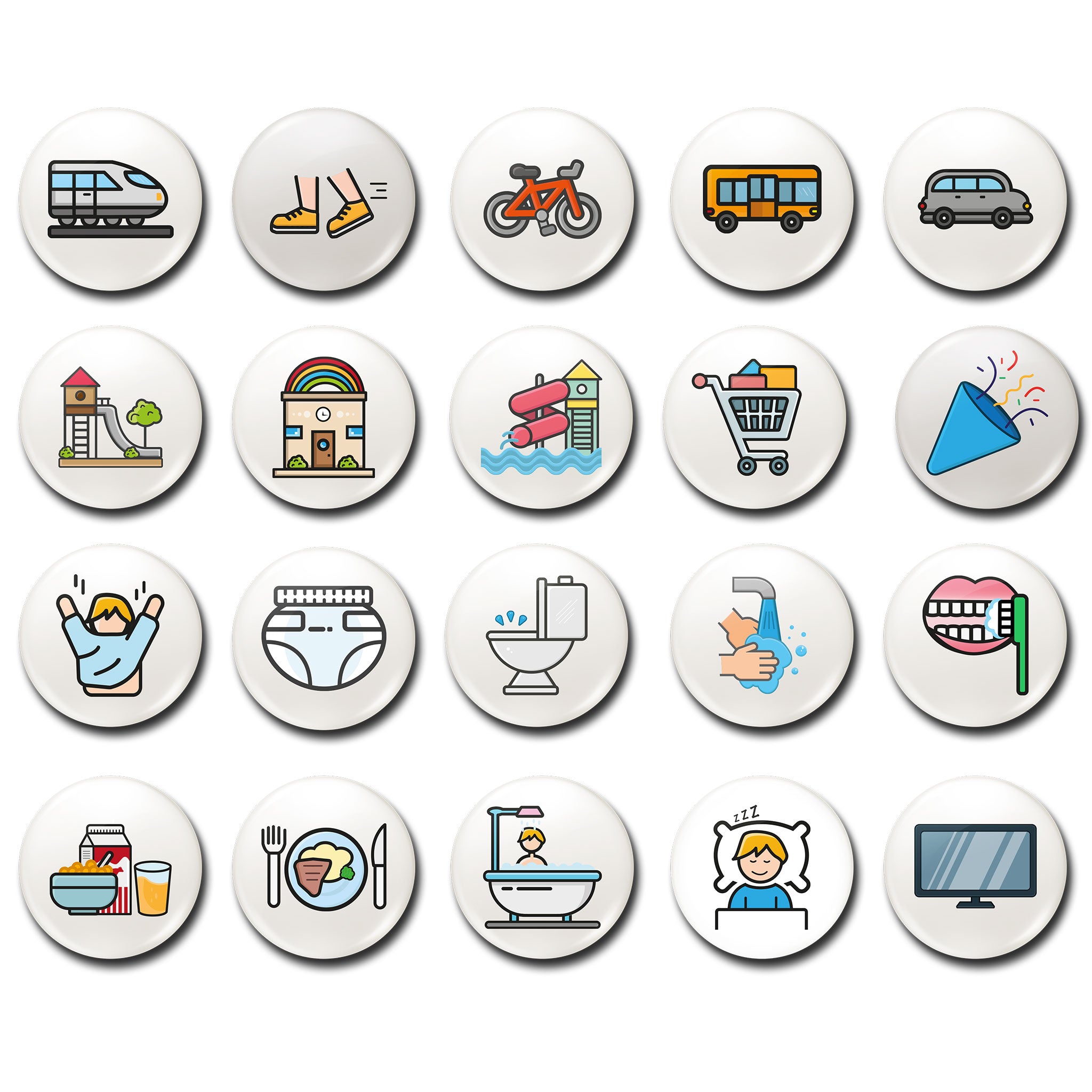 Plagneter - bildstöd i magnetform - Färdiga paket