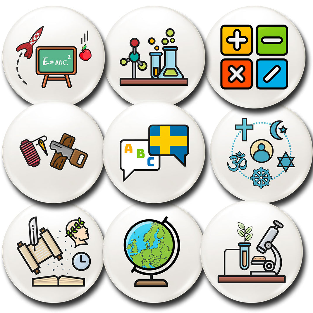 Plagneter - bildstöd i magnetform - Skola